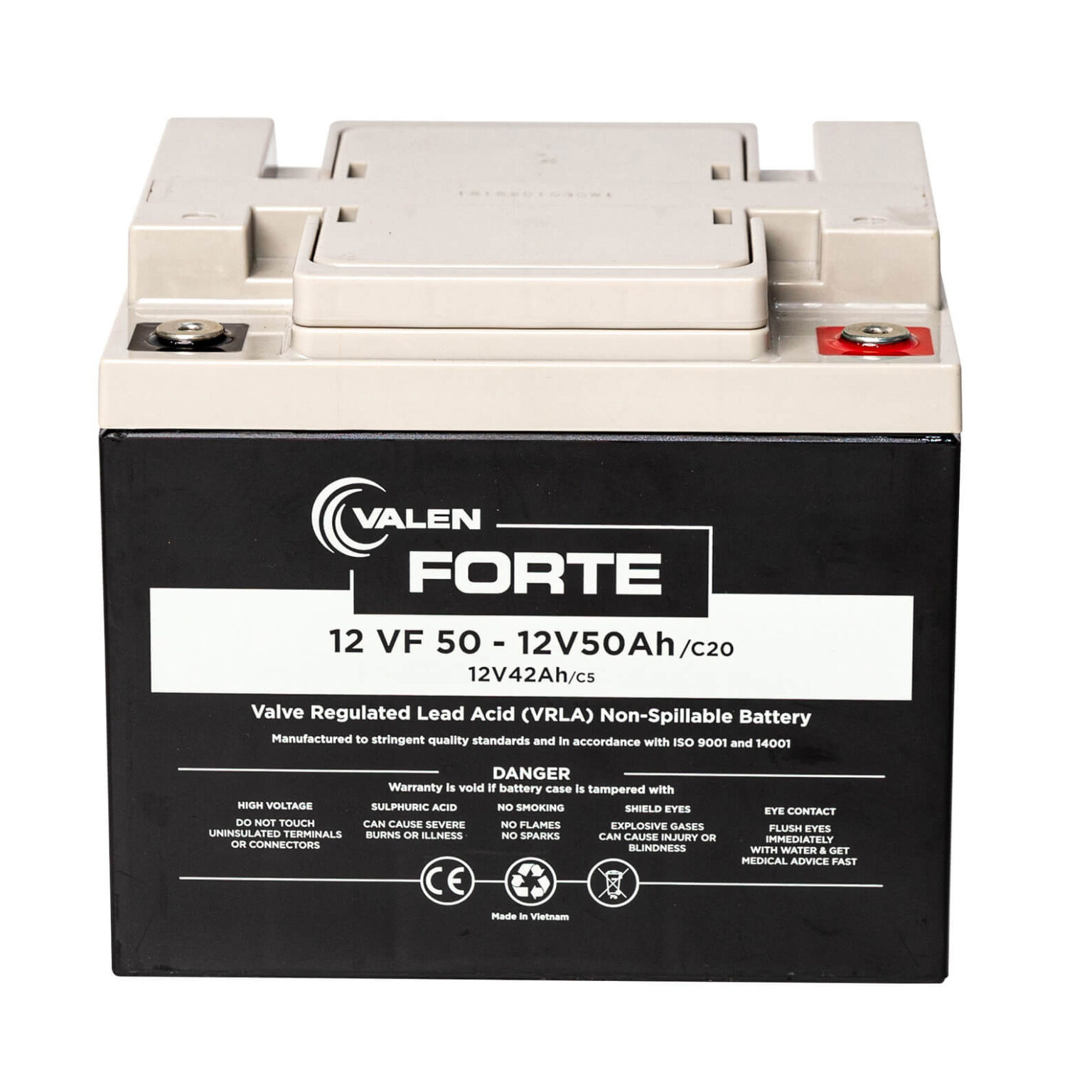 Battery, FORTE, 12V 50AH - Valen